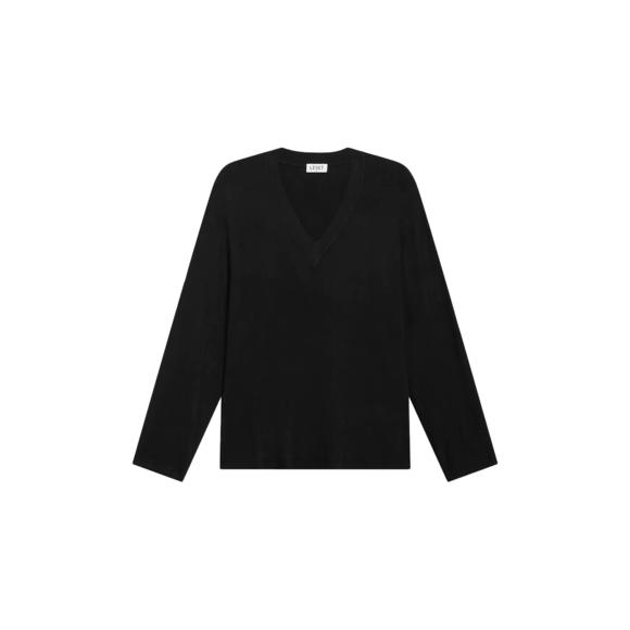LESET | Sweaters | New Leset Lori V Neck Sweater In Black | Poshmark